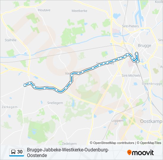 30 Route Schedules Stops Maps Jabbeke Molen Updated 