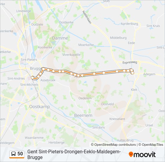 50 Route: Schedules, Stops & Maps - Maldegem Station (Updated)