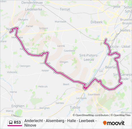 r53 Route: Schedules, Stops & Maps - Ninove Centrum (Updated)