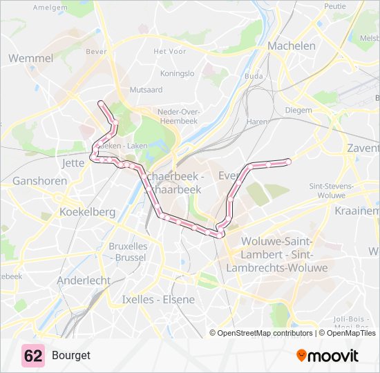 62 Route: Schedules, Stops & Maps - Bourget (Updated)