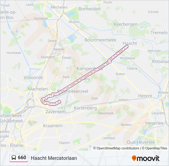 660 Route: Schedules, Stops & Maps - Haacht Mercatorlaan (Updated)