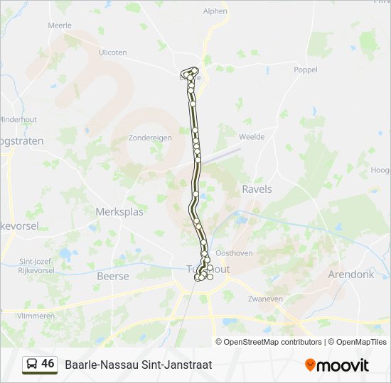 46 Route: Schedules, Stops & Maps - Baarle-Nassau Sint-Janstraat (Updated)