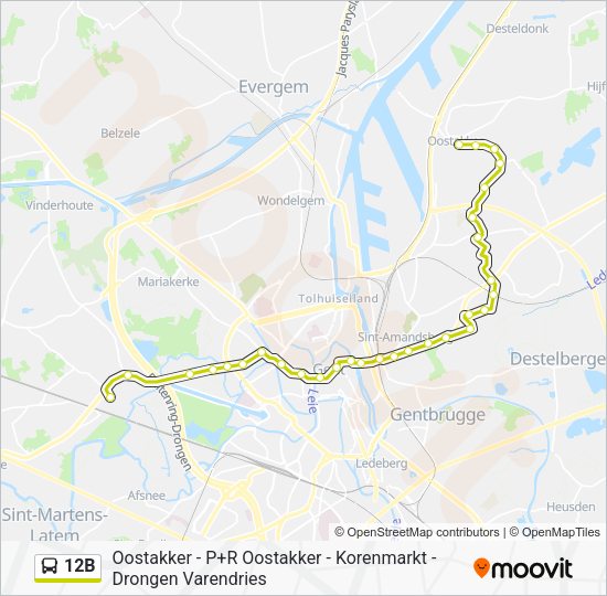 12b Route: Schedules, Stops & Maps - Drongen Klaverdries (Updated)
