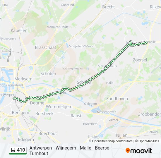 410 Route: Schedules, Stops & Maps - Oostmalle Busstation Perron 2 ...