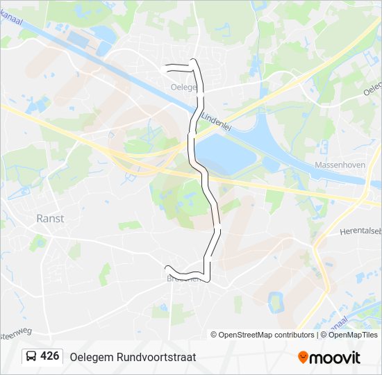 426 Route: Schedules, Stops & Maps - Oelegem Rundvoortstraat (Updated)