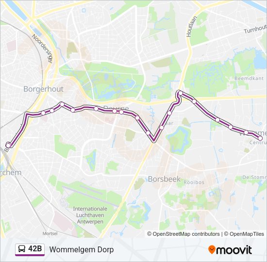 42b Route: Schedules, Stops & Maps - Wommelgem Dorp (Updated)