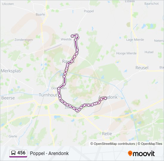 456 Route: Schedules, Stops & Maps - Arendonk Sint-Claracollege (Updated)