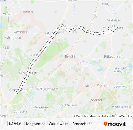 649 Route: dienstregelingen, haltes en kaarten - Brasschaat Dr ...