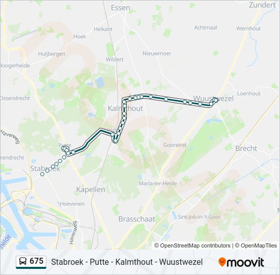 675 Route: Schedules, Stops & Maps - Wuustwezel Stella Matutina (Updated)