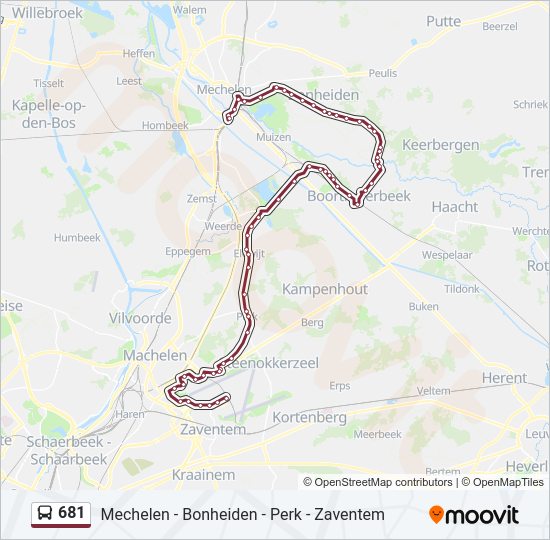 681 Route: Schedules, Stops & Maps - Zaventem Luchthaven Perron A (Updated)