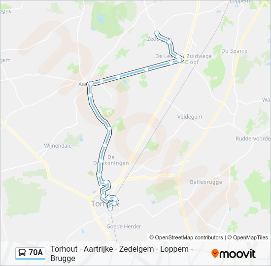 70a Route: Schedules, Stops & Maps - Zedelgem Dorp (Updated)
