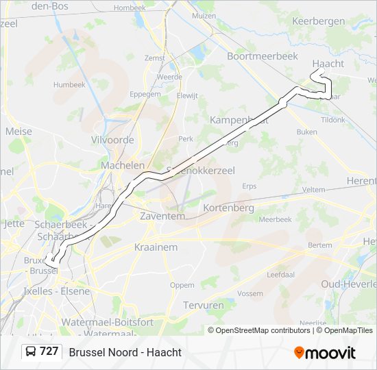 727 Route: Schedules, Stops & Maps - Haacht Wissel (Updated)