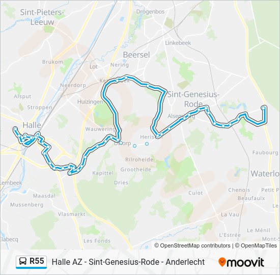 r55 Route: Schedules, Stops & Maps - Sint-Genesius-Rode Elvis Presley ...