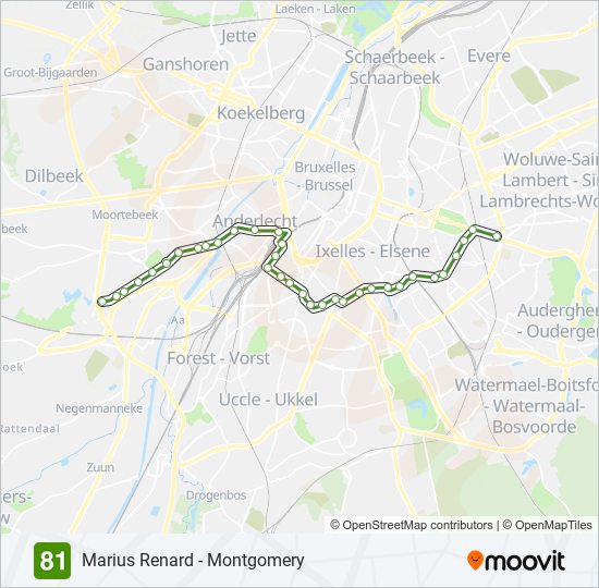81 Itinéraire: Horaires, Arrêts & Plan - Marius Renard (mis à jour)
