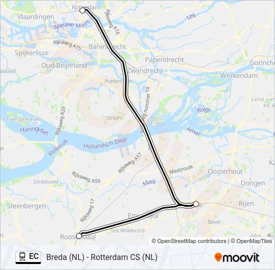 EC Route: Schedules, Stops & Maps - Rotterdam Cs (Nl)‎→Roosendaal (Nl ...