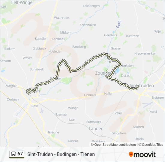 67 Route: Schedules, Stops & Maps - Tienen Station Perron 8 (Updated)