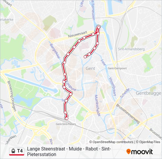 t4 Route: Schedules, Stops & Maps - Gent Sint-Pietersstation Perron 18 ...