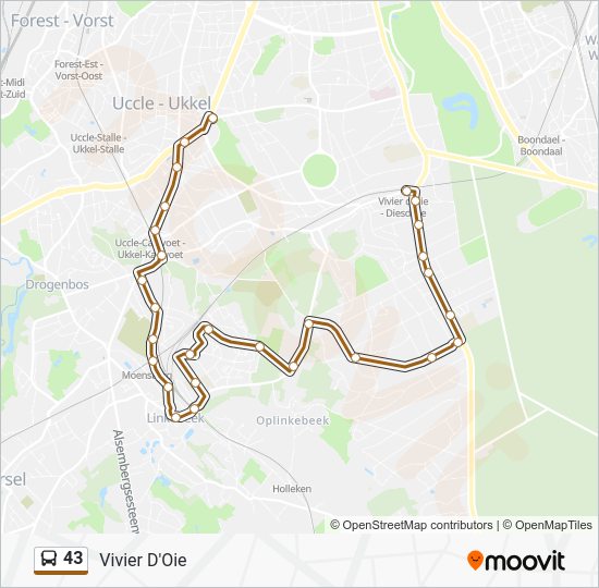 43 Route: Schedules, Stops & Maps - Vivier D'Oie (Updated)
