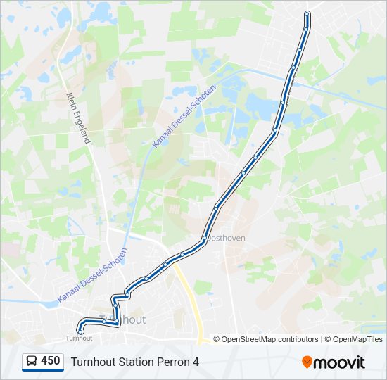 450 Route: Schedules, Stops & Maps - Turnhout Station Perron 4 (Updated)