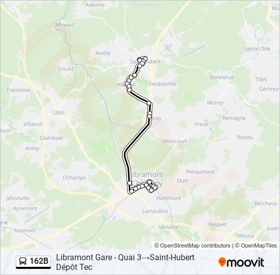 162b Route: Schedules, Stops & Maps - Libramont Gare - Quai 3‎→Saint ...
