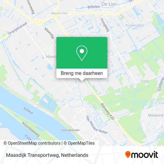 Hoe kom je bij Maasdijk Transportweg in Westland met bus of metro?