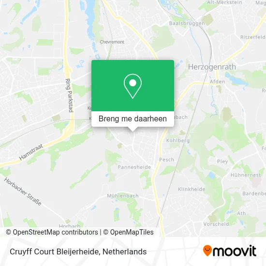 Hoe kom je bij Cruyff Court Bleijerheide in Kerkrade met bus of trein?