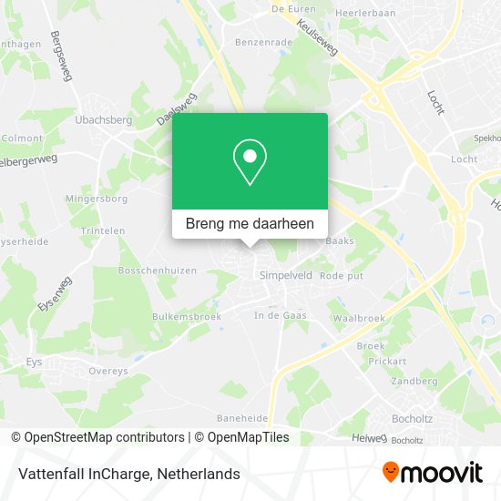 Hoe kom je bij Vattenfall InCharge in Simpelveld met bus of trein?