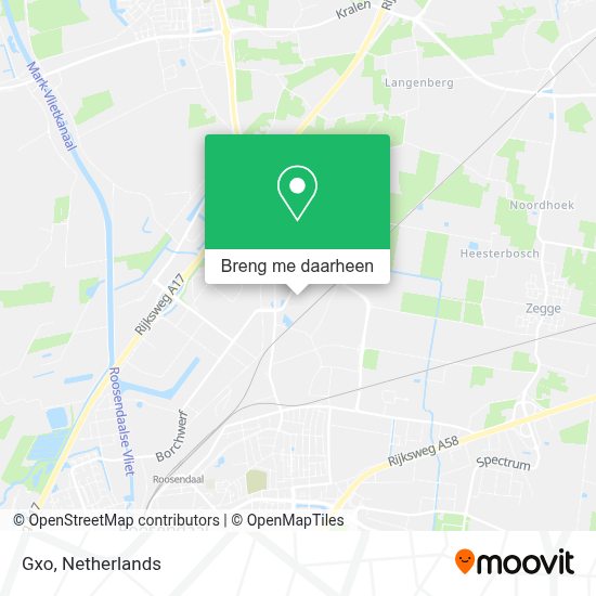 Hoe kom je bij Gxo in Roosendaal met bus, trein, tram of metro?