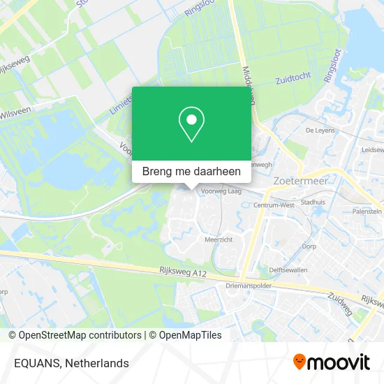 Hoe kom je bij EQUANS in Zoetermeer met bus, tram of trein?