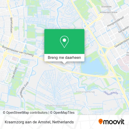 Hoe kom je bij Kraamzorg aan de Amstel in Ouder-Amstel met bus, metro, tram of trein?