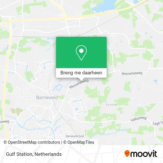 Hoe kom je bij Gulf Station in Barneveld met bus of trein?