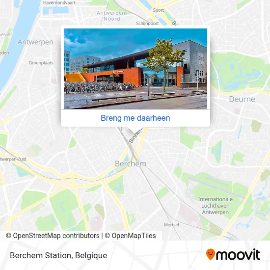 Hoe kom je bij Berchem Station in Antwerpen met bus, tram of trein?