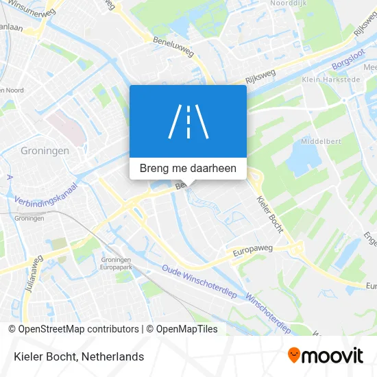 Hoe kom je bij Kieler Bocht, Groningen met bus, trein of veerboot?