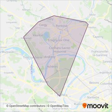 Cergy-Pontoise Confluence, Paris – bus Horaires, itinéraires et ...