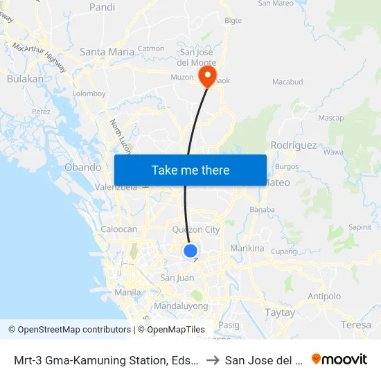 Mrt-3 Gma-Kamuning Station, Edsa, Quezon City, Manila to San Jose del ...