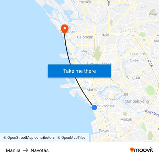 Manila to Navotas with public transportation