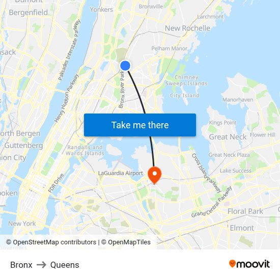 Bronx to Queens with public transportation