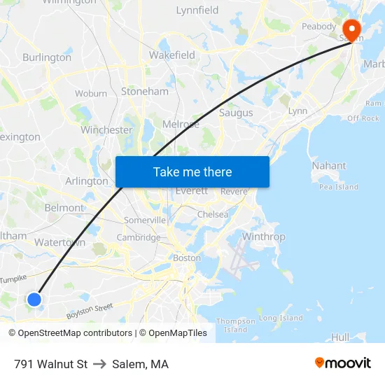 791 Walnut St a Salem, MA con transporte público