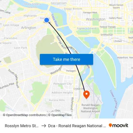 Rosslyn Metro Station to Dca - Ronald Reagan National Airport with ...