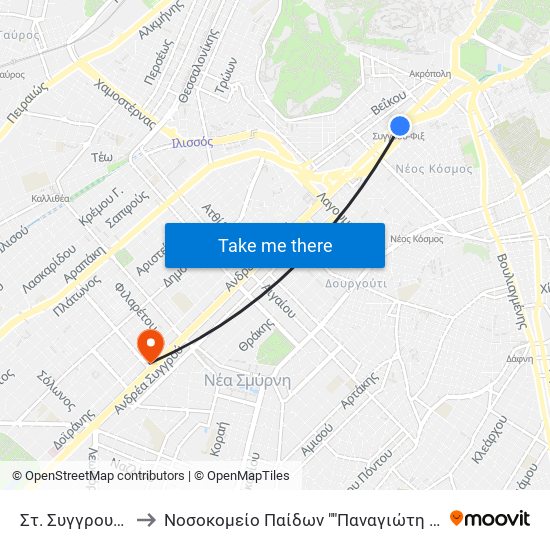 Στ. Συγγρου-Φιξ - St. Syggroy-Fix to Νοσοκομείο Παίδων ""Παναγιώτη Και ...