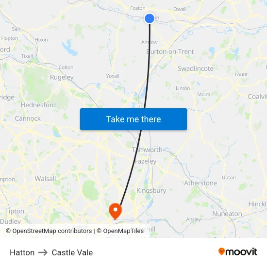 Hatton to Castle Vale with public transportation