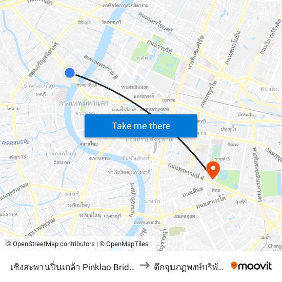 เชิงสะพานปิ่นเกล้า Pinklao Bridge, บางพลัด to ตึกจุมภฏพงษ์บริพัตร, บาง ...