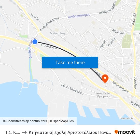 Τ.Σ. Κ.Τ.Ε.Λ., Thessaloniki to Κτηνιατρική Σχολή Αριστοτέλειου ...
