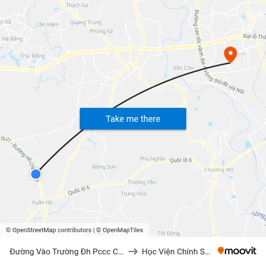 Đường Vào Trường Đh Pccc Cơ Sở 2 Bộ Ca - Quốc Lộ 21 to Học Viện Chính ...
