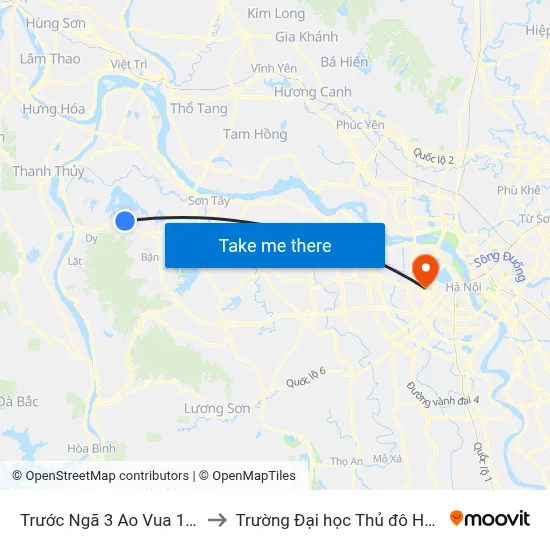 Trước Ngã 3 Ao Vua 100m to Trường Đại học Thủ đô Hà Nội with public ...
