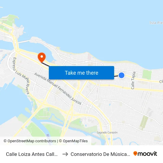 Calle Loiza Antes Calle María Moczo a Conservatorio De Música De Puerto ...