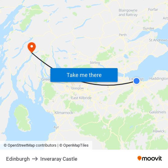 Edinburgh to Inveraray Castle with public transportation