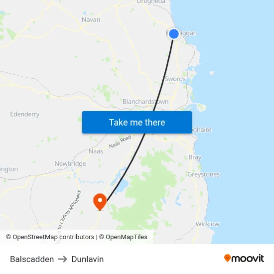 Balscadden à Dunlavin en transport en commun