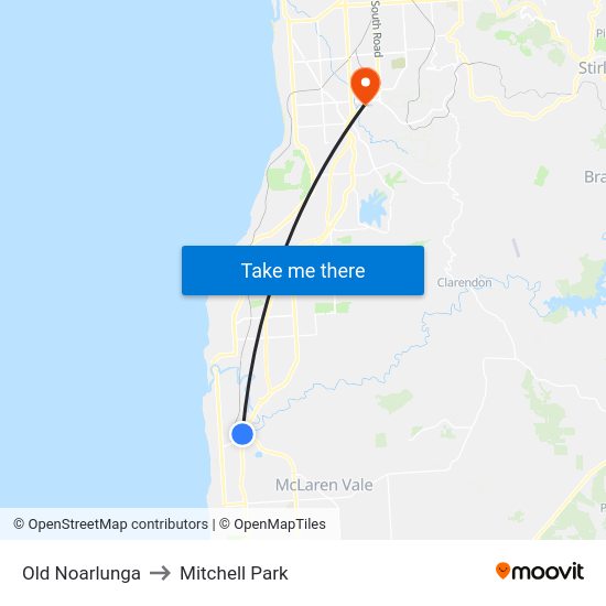 Old Noarlunga to Mitchell Park with public transportation
