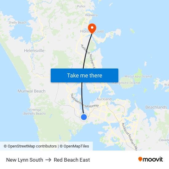 New Lynn South to New Lynn South with public transportation